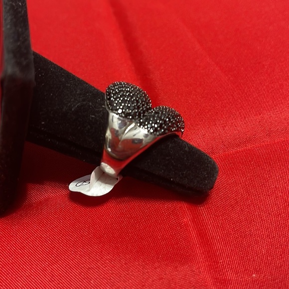 Jewelry | Black Spinel Double Dome Ring | Poshmark